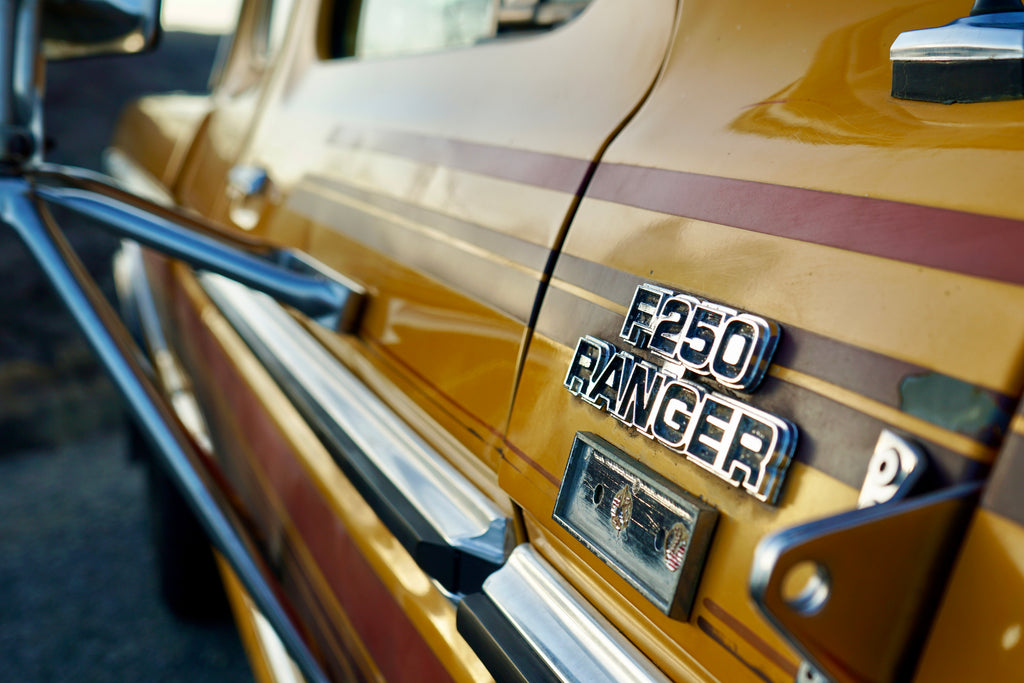 1978 Ford F-250 SuperCab 4x4 Chrome Yellow FINE ART PRINT
